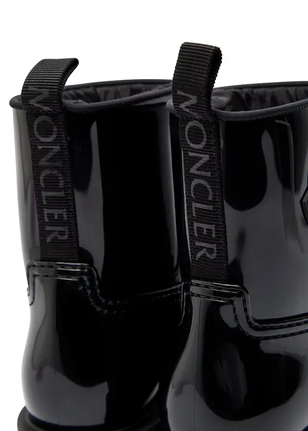 Moncler Kickstream Logo-appliquéd Rain Boots - Black