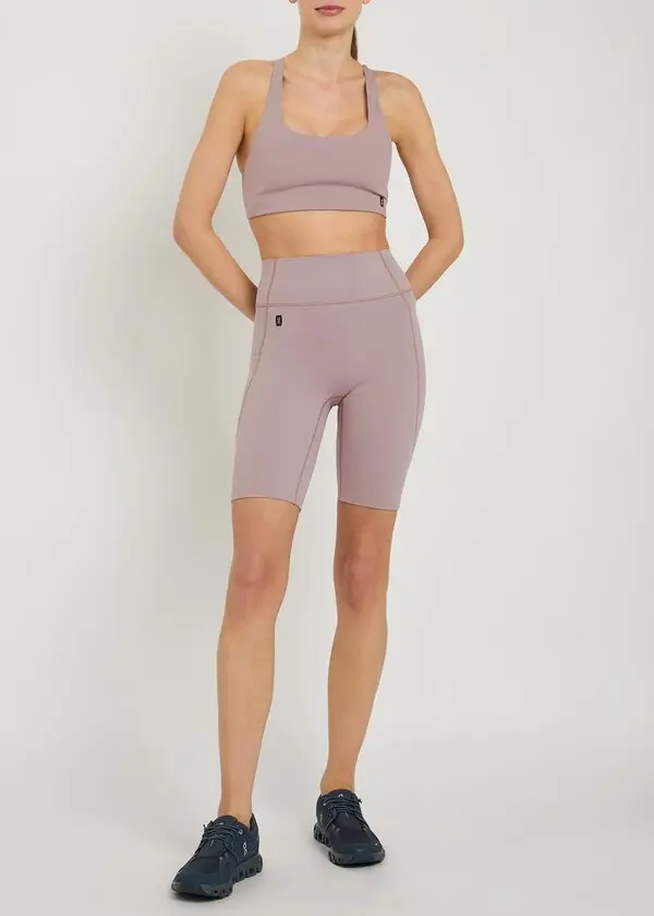 On Studio Stretch-jersey Bra Top - Light Pink