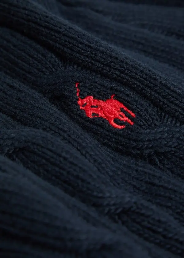 Polo Ralph Lauren Logo Stretch-cotton Midi-dress