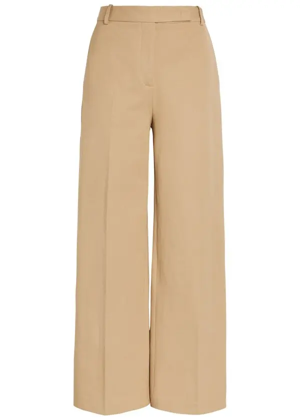 JOSEPH Yukio Flared-leg Trousers - Beige