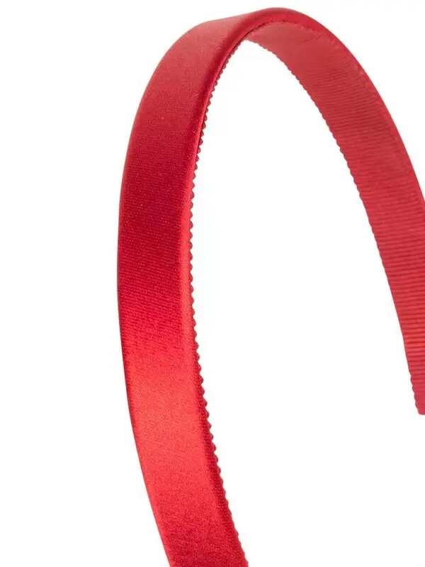 JENNIFER BEHR Lucy Silk Headband - Red