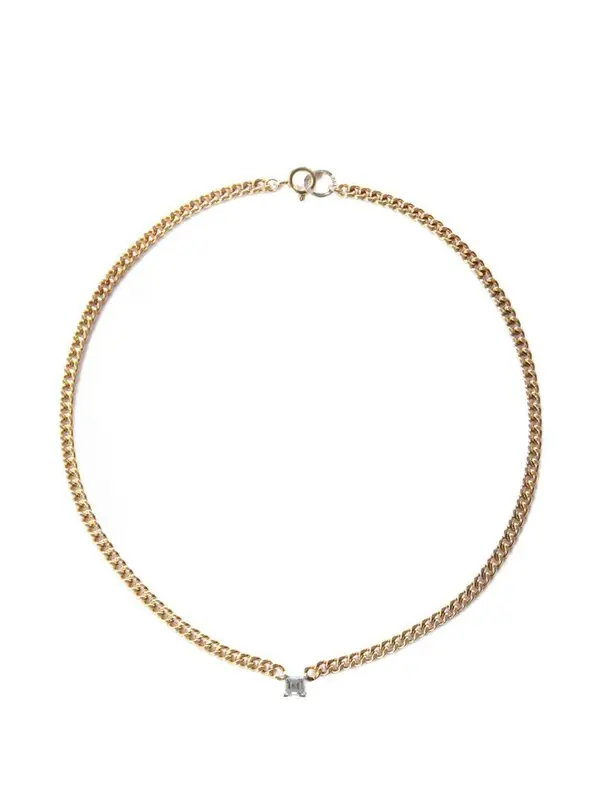 NORMA JEWELLERY Aquamarine Square-cut Necklace - Gold