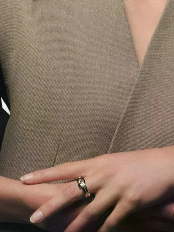 NORMA JEWELLERY Two-tone Knot Ring - Silver