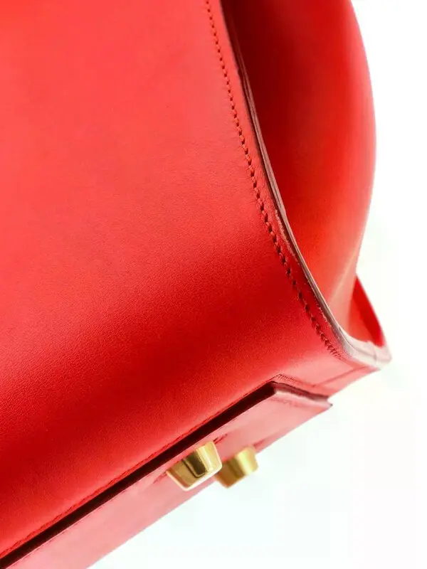 Celine Tie Knot Smooth Leather Mini Tote Bag - Red