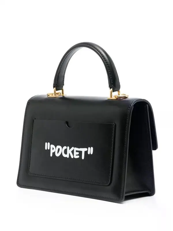 Off-White Jitney 1.4 Leather Tote Bag