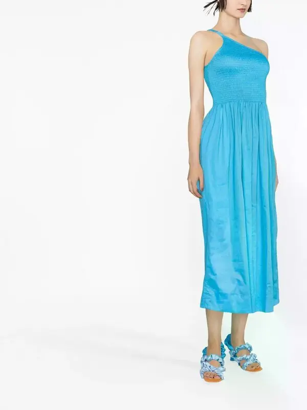 Faithfull The Brand Khalani One-shoulder Dress - Blue