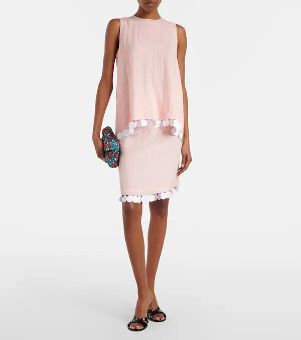 Plan C Sequined Mini Skirt