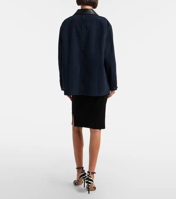 Stouls Gin Suede Miniskirt - Black