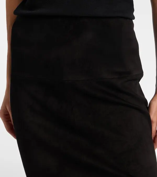 Stouls Gin Suede Miniskirt - Black