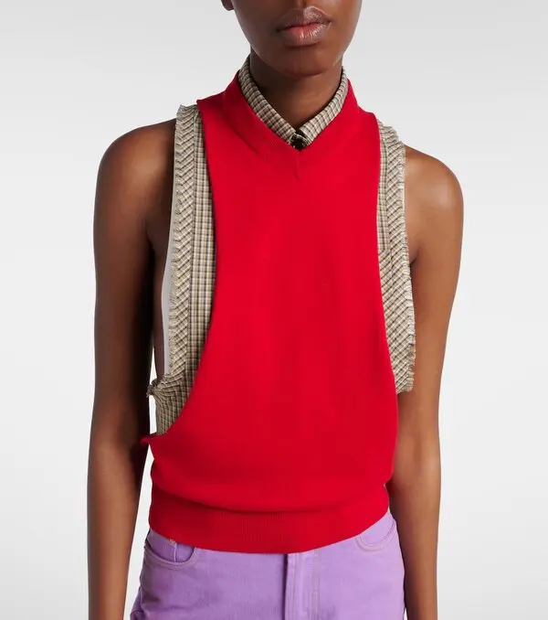 Versace Knitted Cotton Top
