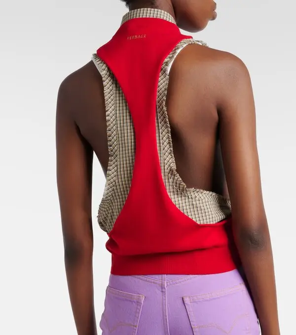 Versace Knitted Cotton Top