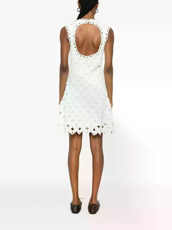Maje Scalloped Sequined Mini Dress