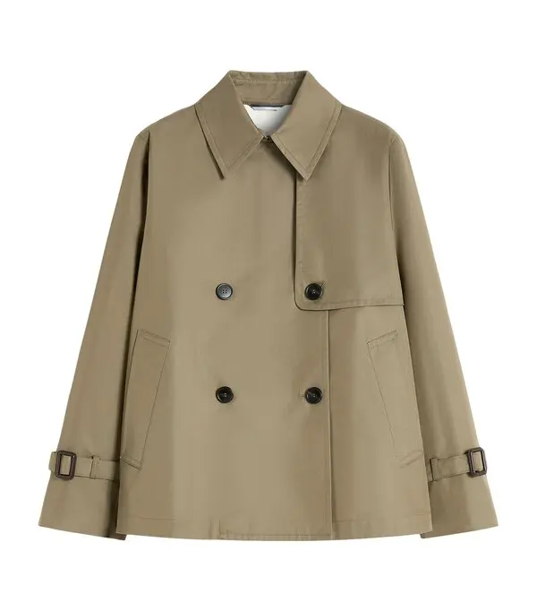 Max Mara Cotton-blend Trench Jacket - Brown