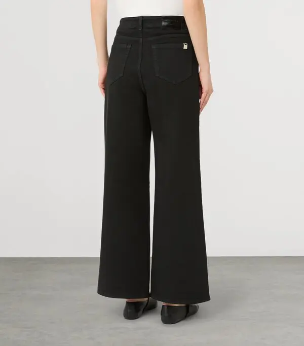 Max Mara Wide-leg Stretch Cotton Jeans