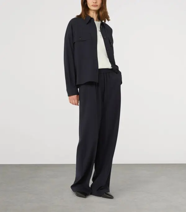 Max Mara Virgin Wool Straight-leg Trousers