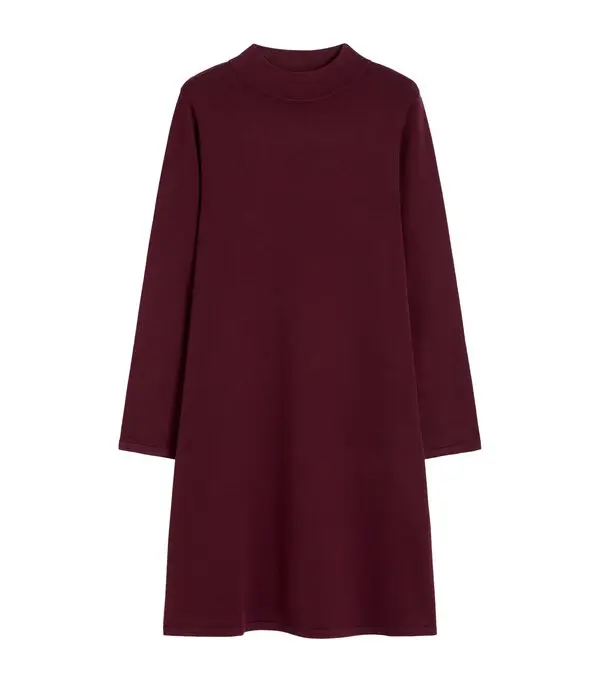 Max Mara Knitted High Neck Mini Dress