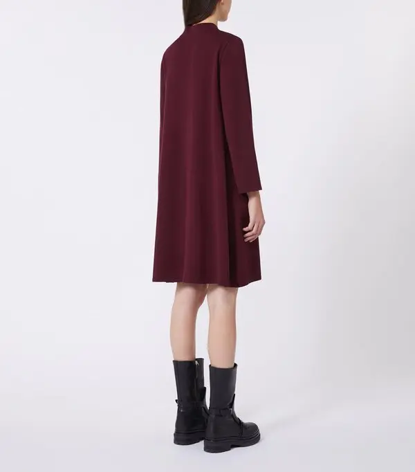 Max Mara Knitted High Neck Mini Dress