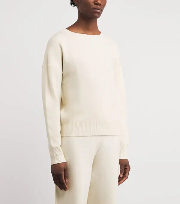 YVES SALOMON Wool-blend Round Neck Sweater