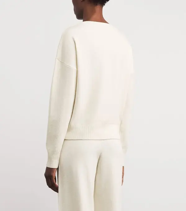 YVES SALOMON Wool-blend Round Neck Sweater