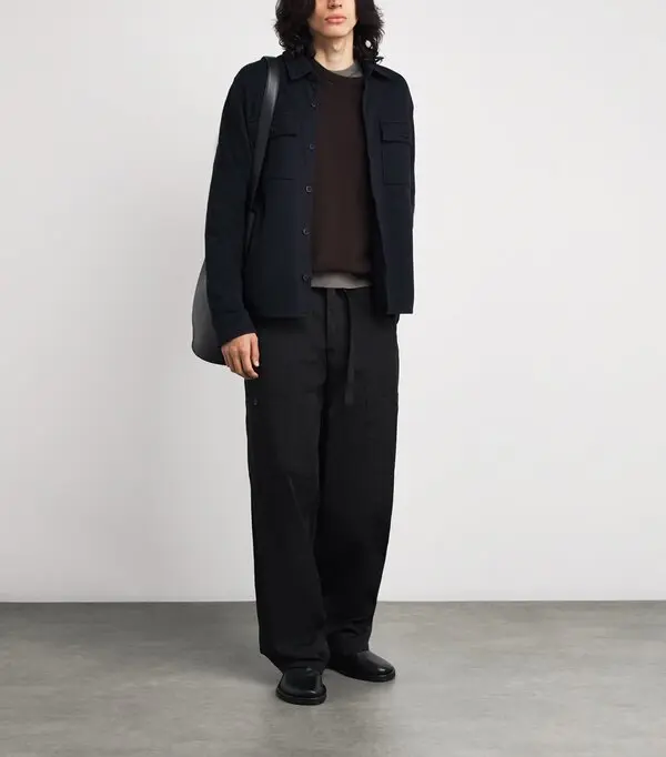 Vince Stretch Cotton-tencel Overshirt