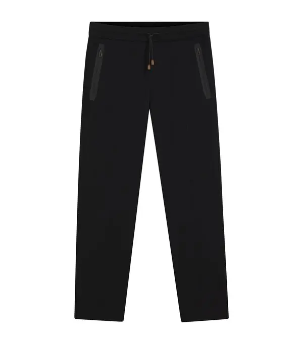 BOSS Cotton-wool-blend Straight Sweatpants
