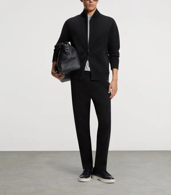 BOSS Cotton-wool-blend Straight Sweatpants