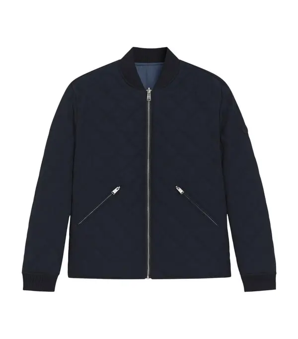 BOSS Water-repellent Quilted Zip-up Jacket