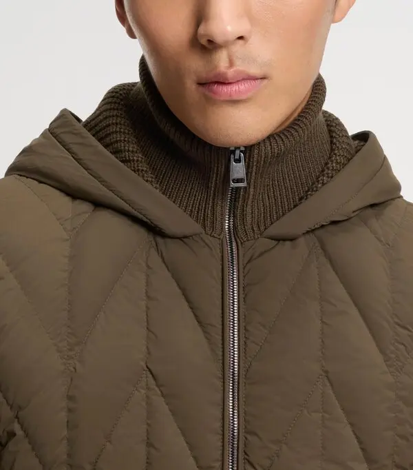 BOSS Wool Down-filled Quilted Jacket