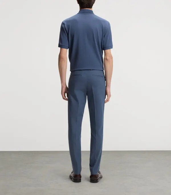 BOSS Cotton-blend Slim Trousers