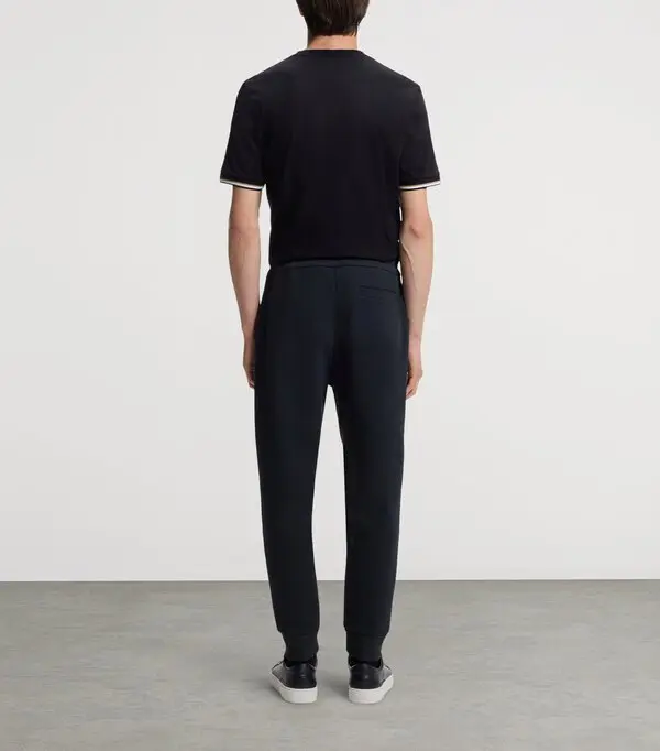 BOSS Cotton-blend Straight Sweatpants - Blue