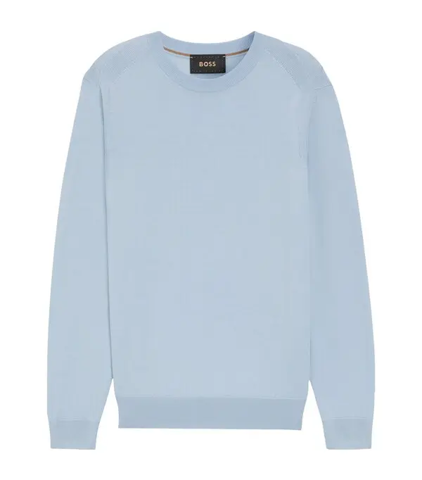 BOSS Wool-silk-cashmere Crew Neck Sweater