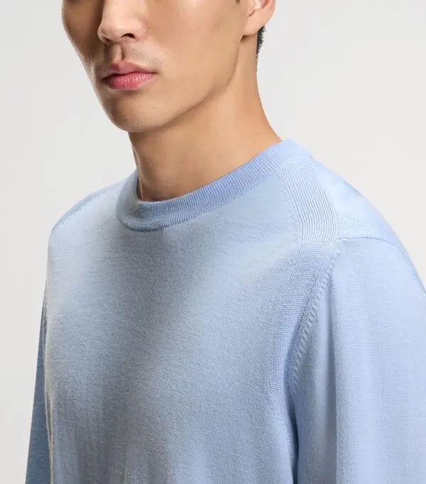 BOSS Wool-silk-cashmere Crew Neck Sweater