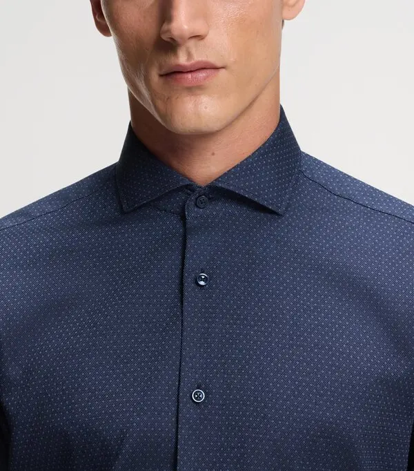 BOSS Cotton Polka-dot Shirt