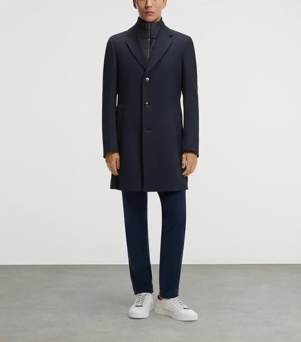 BOSS Cotton-blend Padded-liner Coat