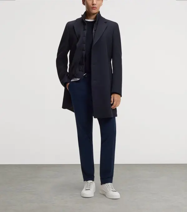 BOSS Cotton-blend Padded-liner Coat