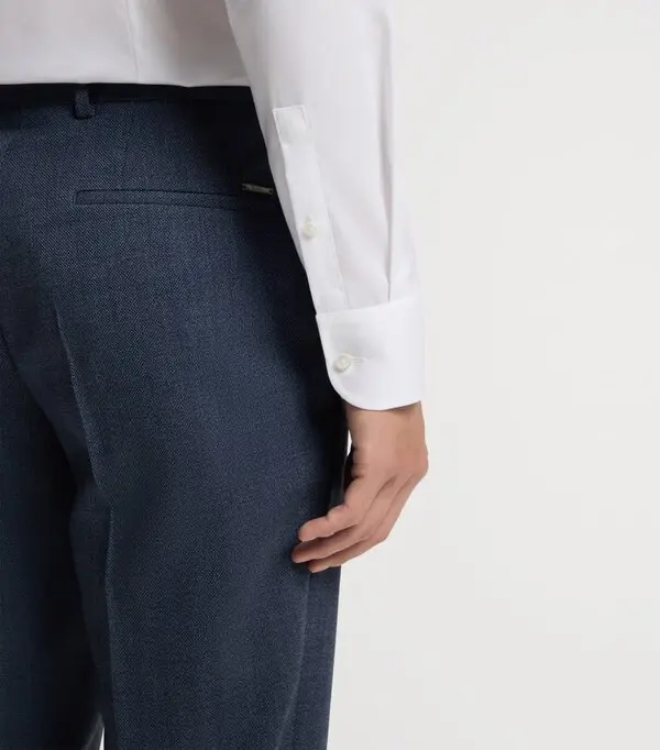 BOSS Stretch-wool Slim Trousers