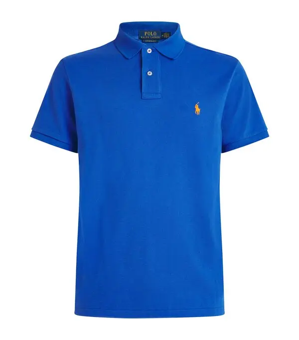 Polo Ralph Lauren Cotton Mesh Custom-fit Polo Shirt - Blue