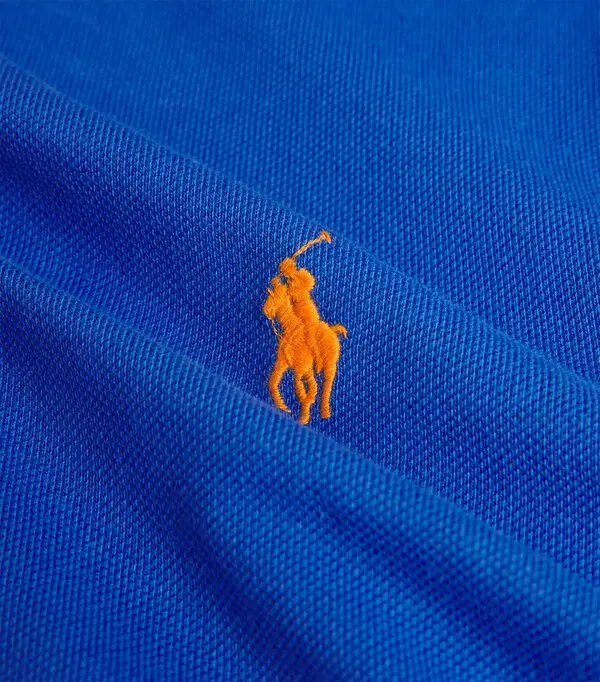 Polo Ralph Lauren Cotton Mesh Custom-fit Polo Shirt - Blue