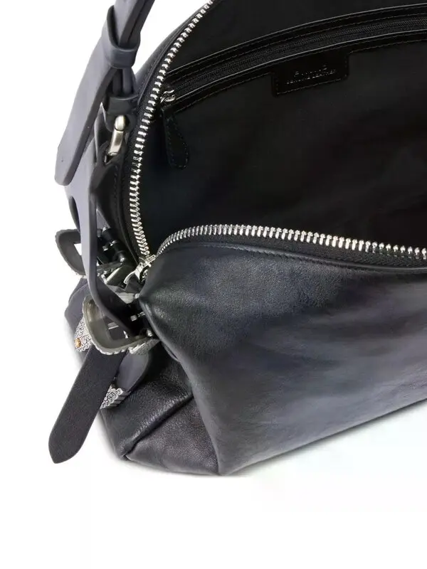 Pinko Leather Shoulder Bag - Black