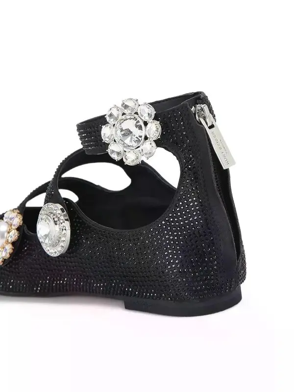 Kurt Geiger Embellished Gladiator Ballet Flats