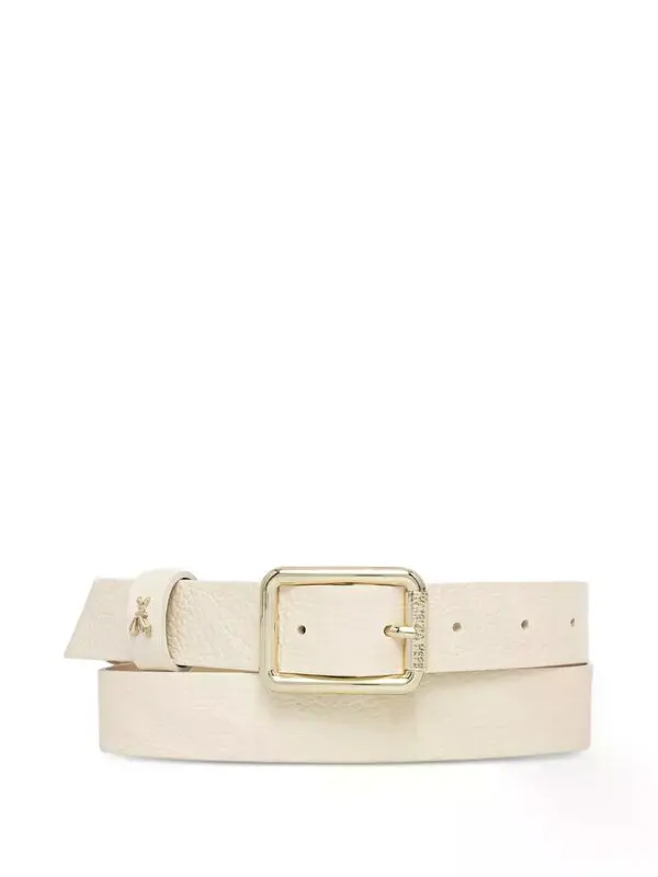 Patrizia Pepe Buckle Logo Belt - Neutrals