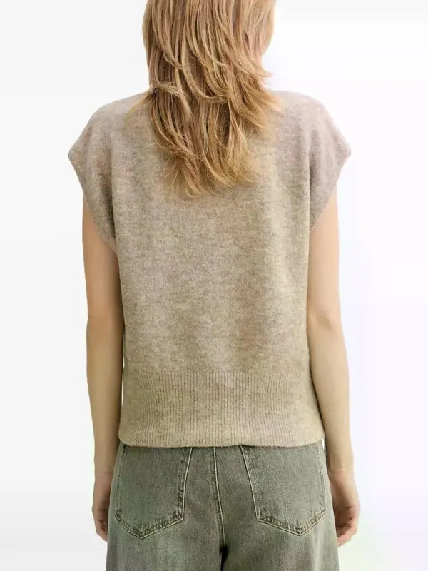 GESTUZ Roll-neck Knitted Vest
