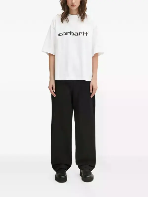 Carhartt Work In Progress Logo Patch Wide Leg Trousers