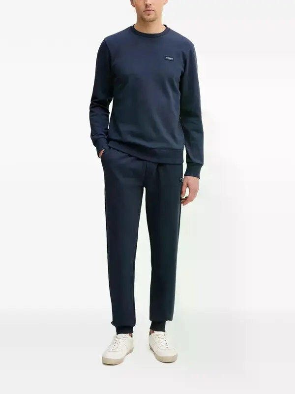 HACKETT  Logo-patch Sweatshirt - Blue
