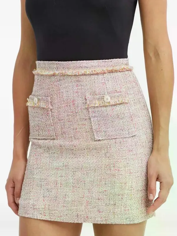 LA PETITE FRANÇAISE Fringed Mini Skirt