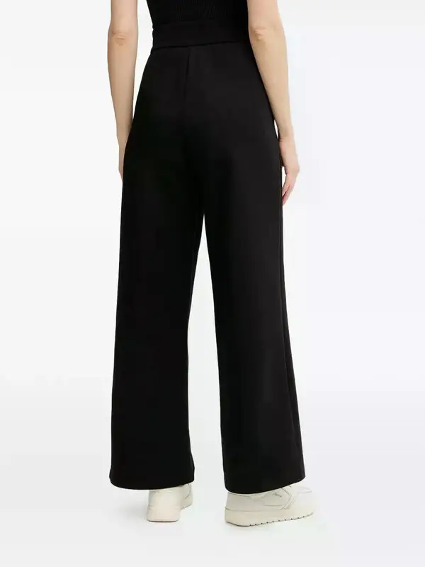 Armani Exchange Ribbed Waist Track Pants With Logo Detail