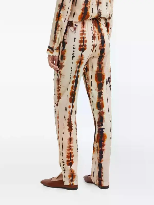 LA PETITE FRANÇAISE Tie-dye Drawstring Trousers