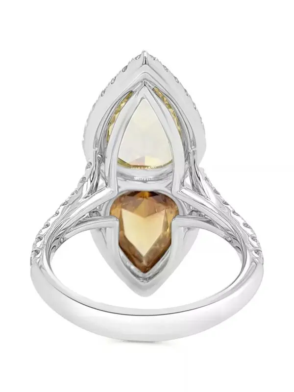HYT JEWELRY 18kt White Gold Diamond Cocktail Ring