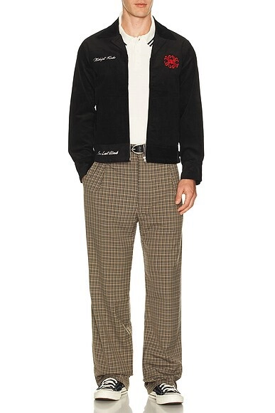 MIDNIGHT RODEO Corduroy Jacket With Graphic Detail