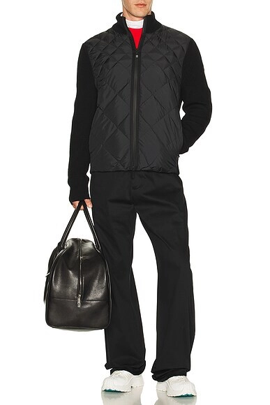 Moncler Quilted Front Zip-up Cardigan